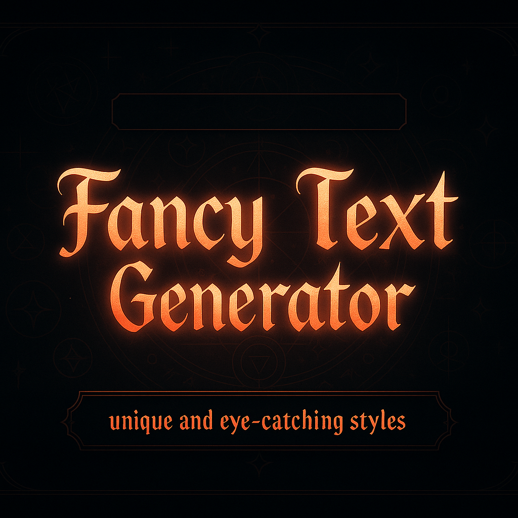 Fancy Text Generator > The Coven